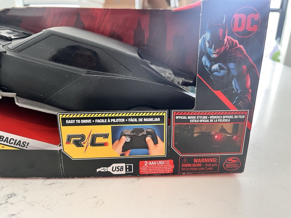 New THE BATMAN 1:15 Turbo Boost BATMOBILE RC Car Wheelie Action DC | eBay