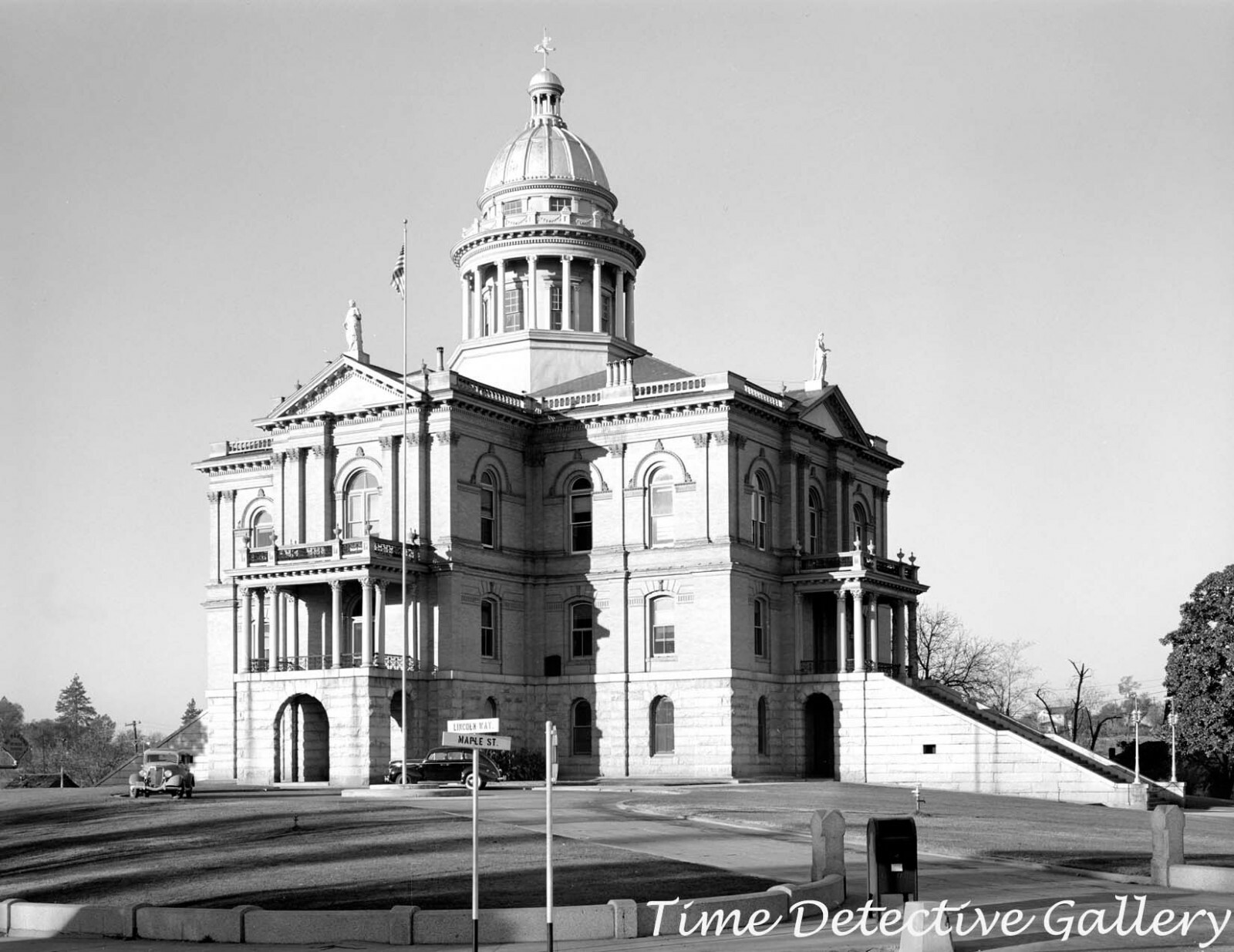 Placer County Courthouse, Auburn, California - 1940 - Vintage Photo ...
