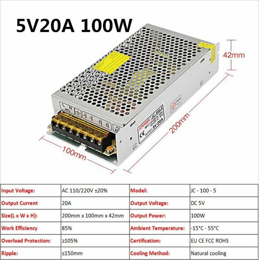 3V/5V/9V/12V/13.8V~48V 10W~3500W DC Regulated Switching Power Supply | eBay