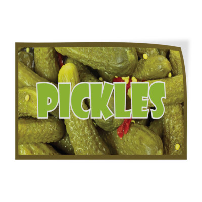 Decal Stickers Pickles Outdoor Advertising Printing D Vinyl Store Sign ...