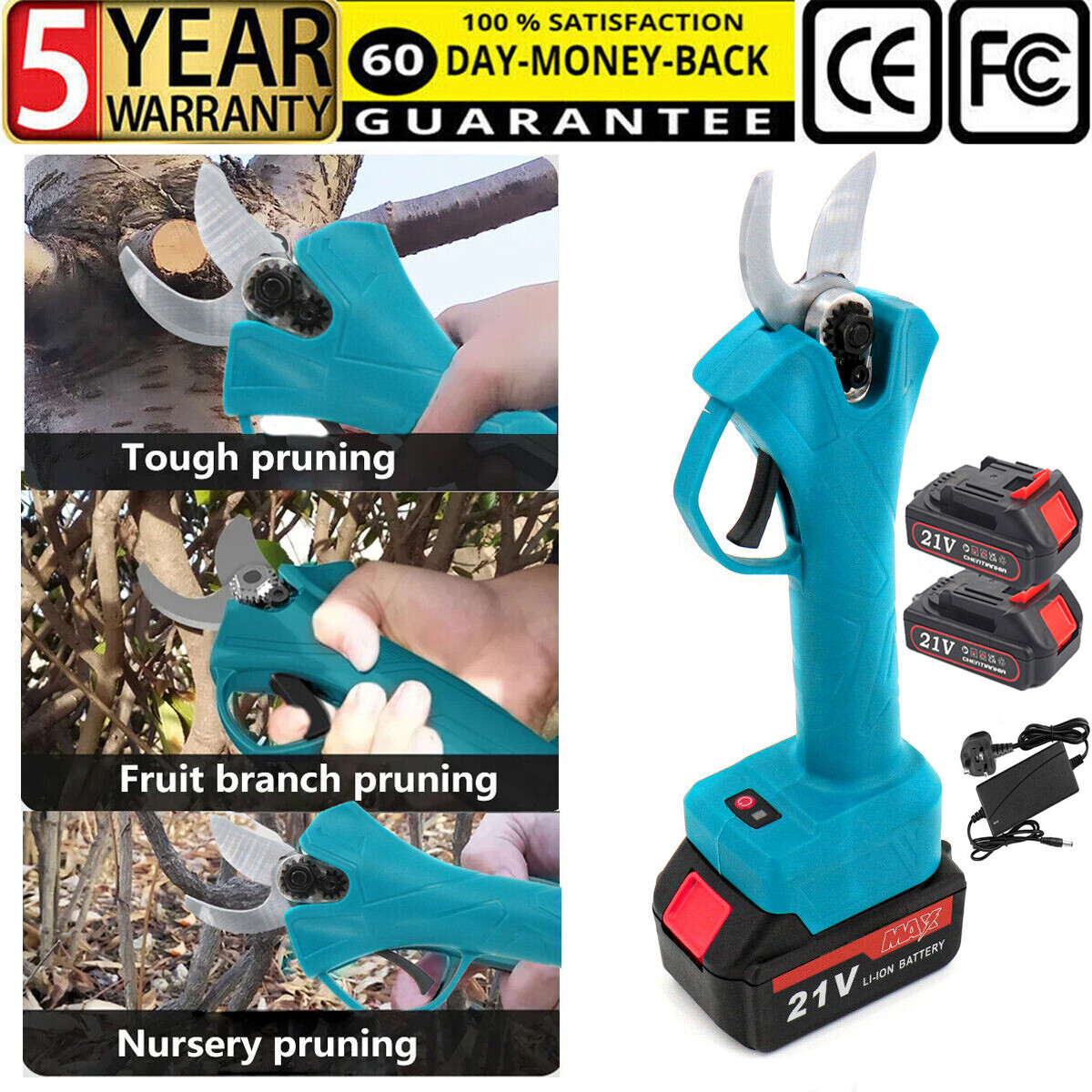 Telescopic Branch Cutter Pruning Trimmer Long Reach Tree Pruner Pole ...