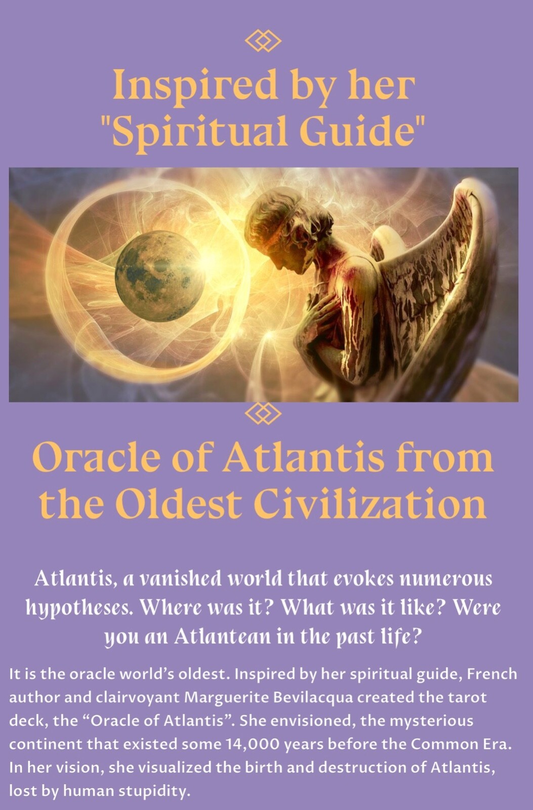 "ORACLE OF ATLANTIS" - Divination Tarot Cards - Inspired by her ...