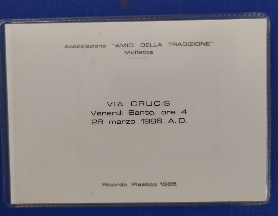 MOLFETTA SANTINO SANTINO TRADIZIONE GIOVEDÌ E VENERDÌ SANTO | eBay