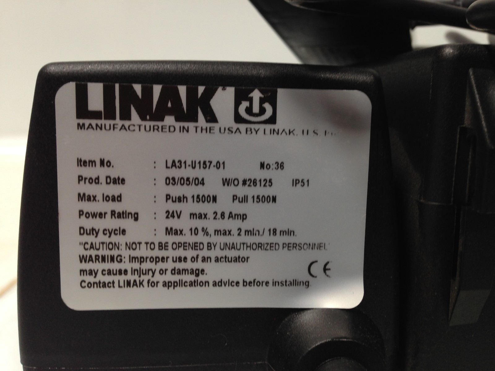 Linak LA31-U157-01 Actuator W/ Control Box CB9000AE1-00105 | eBay