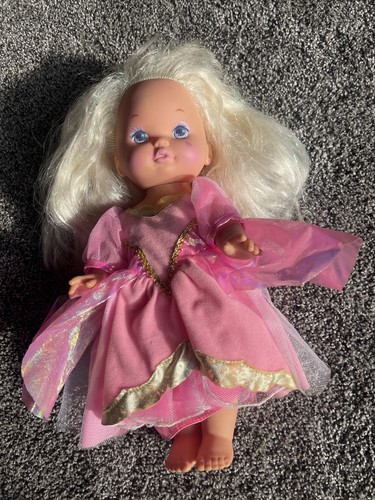 Vintage 1992 Mattel LIL MISS MAGIC JEWELS Doll 13” Glitter Hair Pink ...