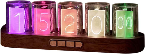 Nixie Clock,Nixie Tube Clock Simulation,Digital Clock,Modern Table ...