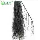 Boho Locs Human Hair Body Wave Crochet Locs Hair Extension Pre Looped ...