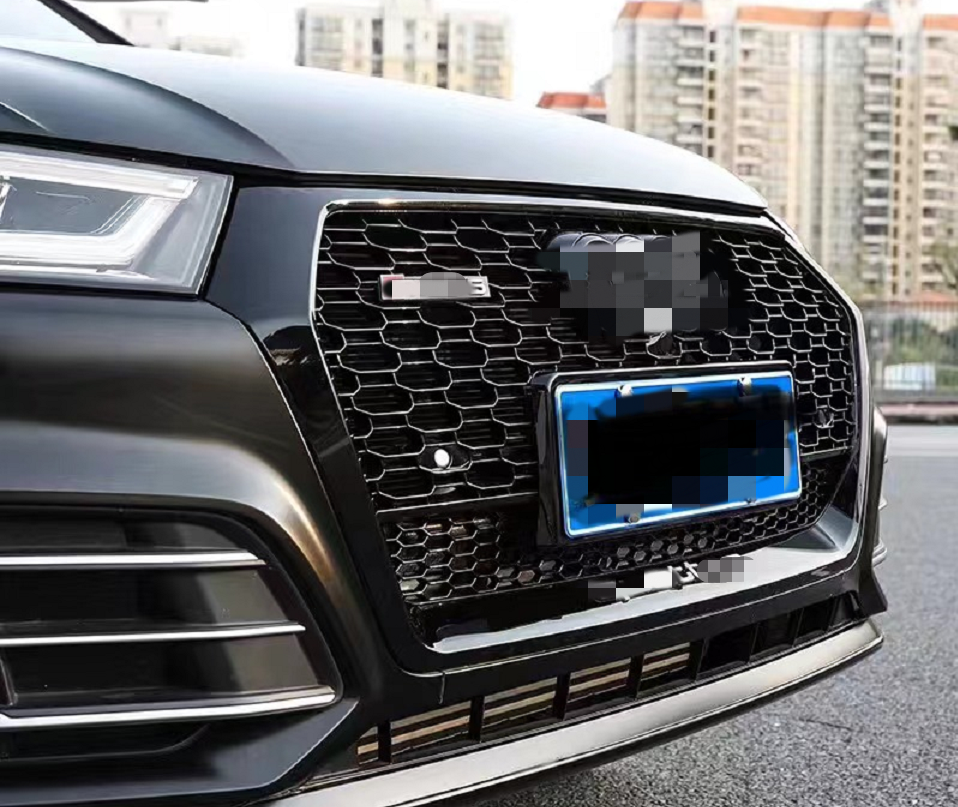 For Audi Q5 SQ5 RSQ5 2018 -2020 Black Front Bumper Grill &Fog Lamp ...