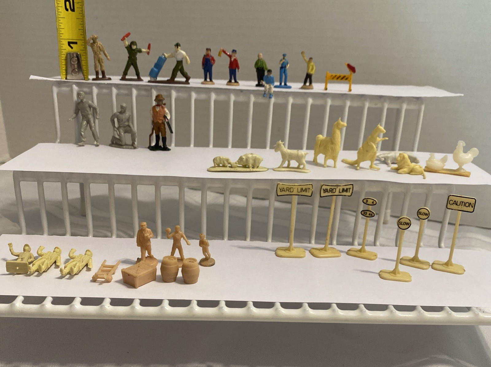 Vintage Lot of HO Scale Miniature Model Train People Figures | eBay