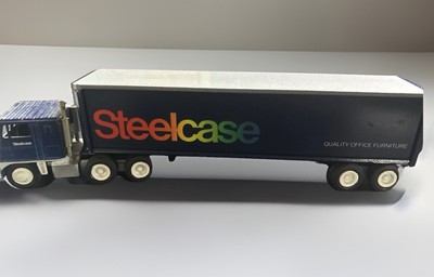 Vintage Die Cast Winross 'Steelcase' Tractor Trailer Truck 1/64 scale ...