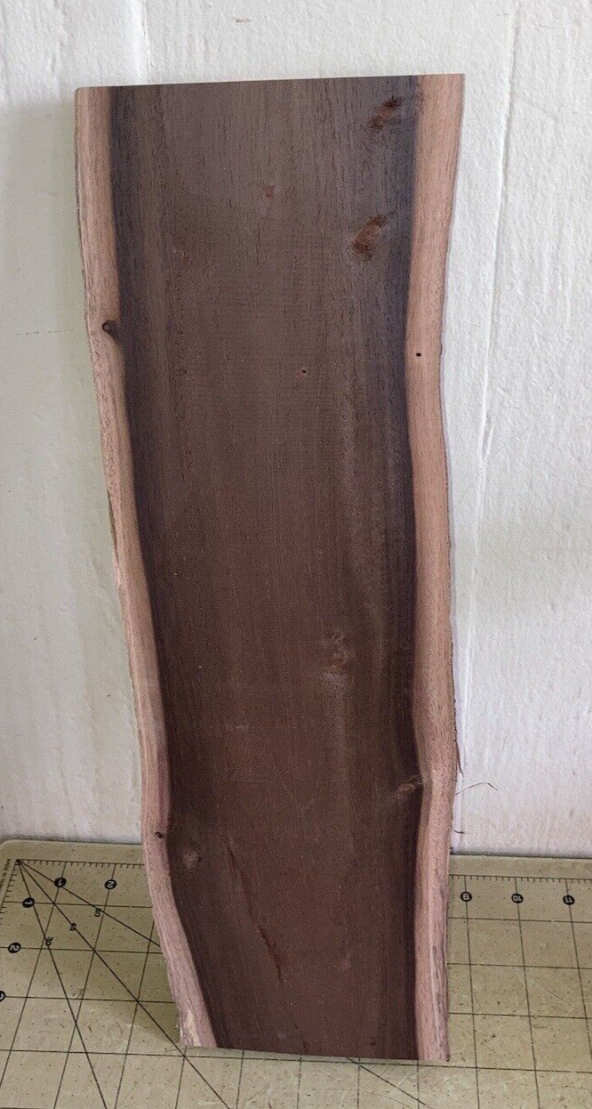One Piece Hawaiian Milo Wood w/Bark Side~15 7/8" x 5 1/4" x 1" (#617 ...
