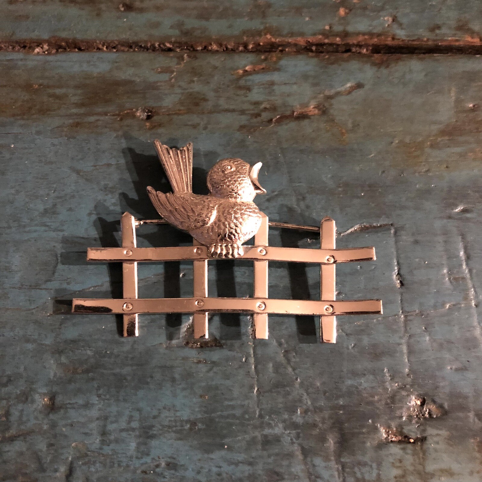 Vintage Signed Forstner Sterling Bird Brooch pin - Gem