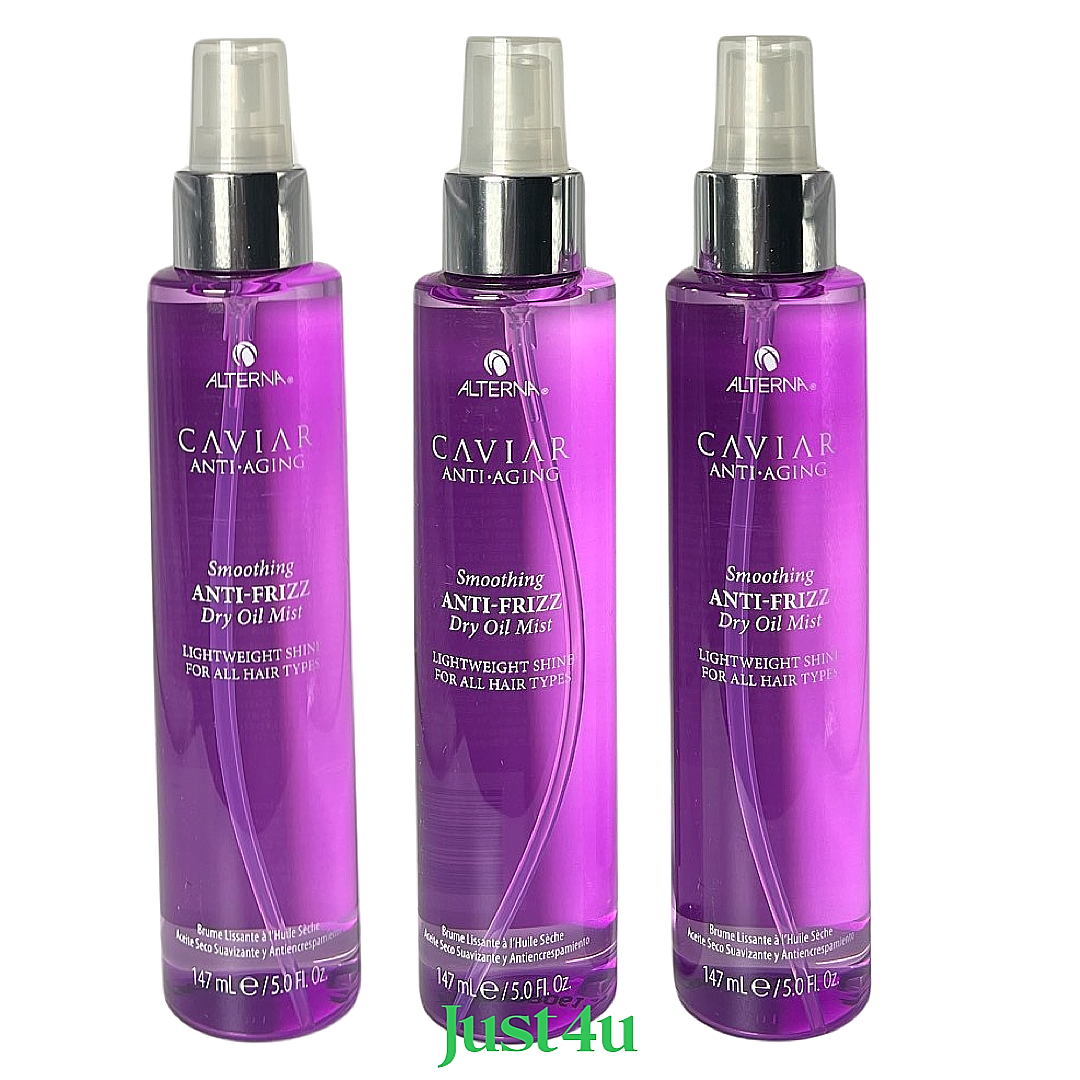 Alterna Caviar Smoothing Anti-Frizz Dry Oil Mist, 5.0oz. (3PACK) NEW ...