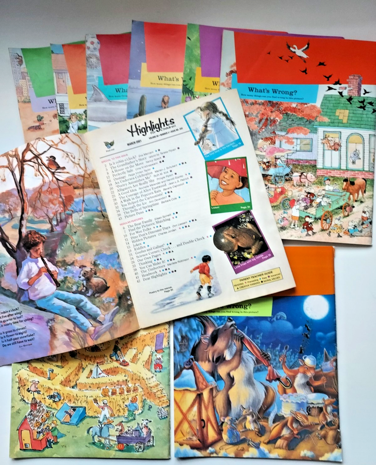 Vintage HIGHLIGHTS Magazine for Children LOT Of 9 from 2001 Excellent ...