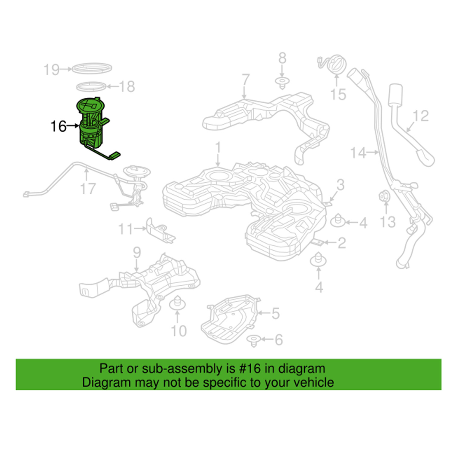 Genuine OEM Mopar Primary Fuel Pump Level Unit for Dodge Jeep 3.6 V6 5. ...