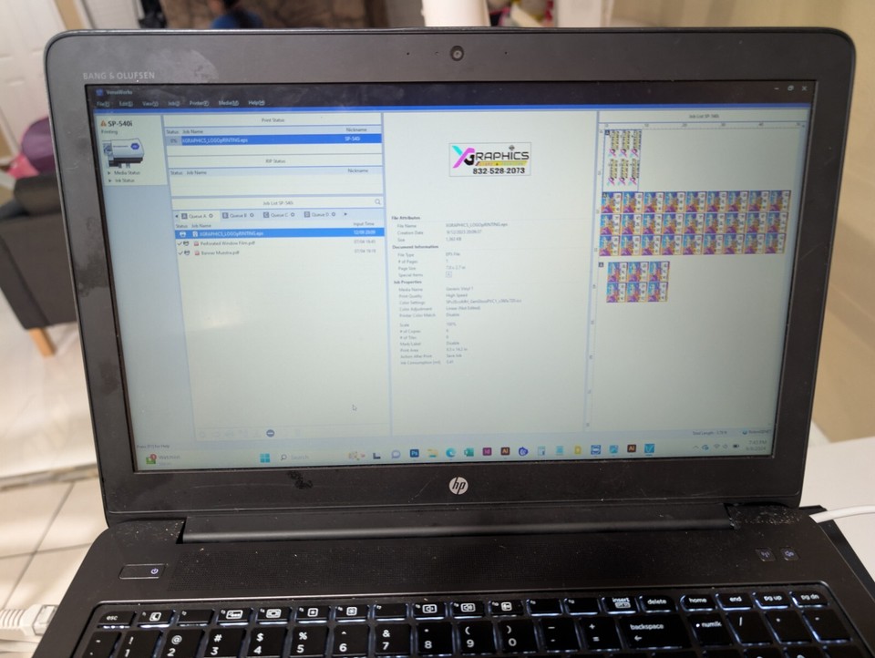 Roland SP-540i, 54" Wide Format Solvent Printer "PRINT & CUT." | eBay