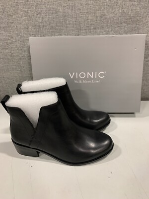 Vionic Womens Black Bootie Size - 6.5 | eBay