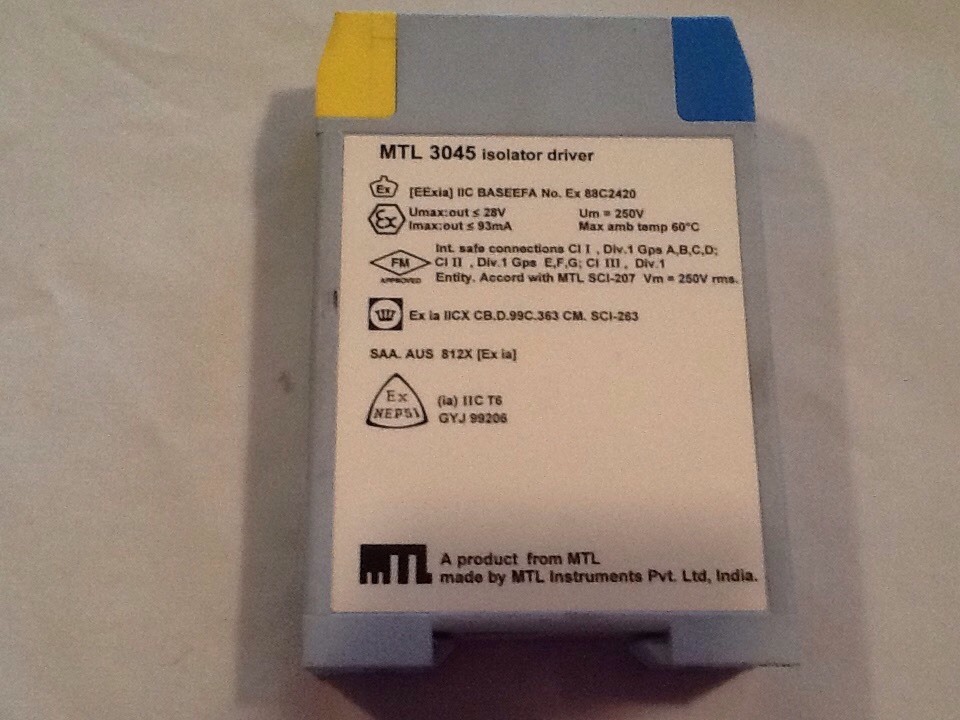 MEASUREMENT TECHNOLOGY MTL 3045 Isolating Driver, 4/20mA For I/P ...