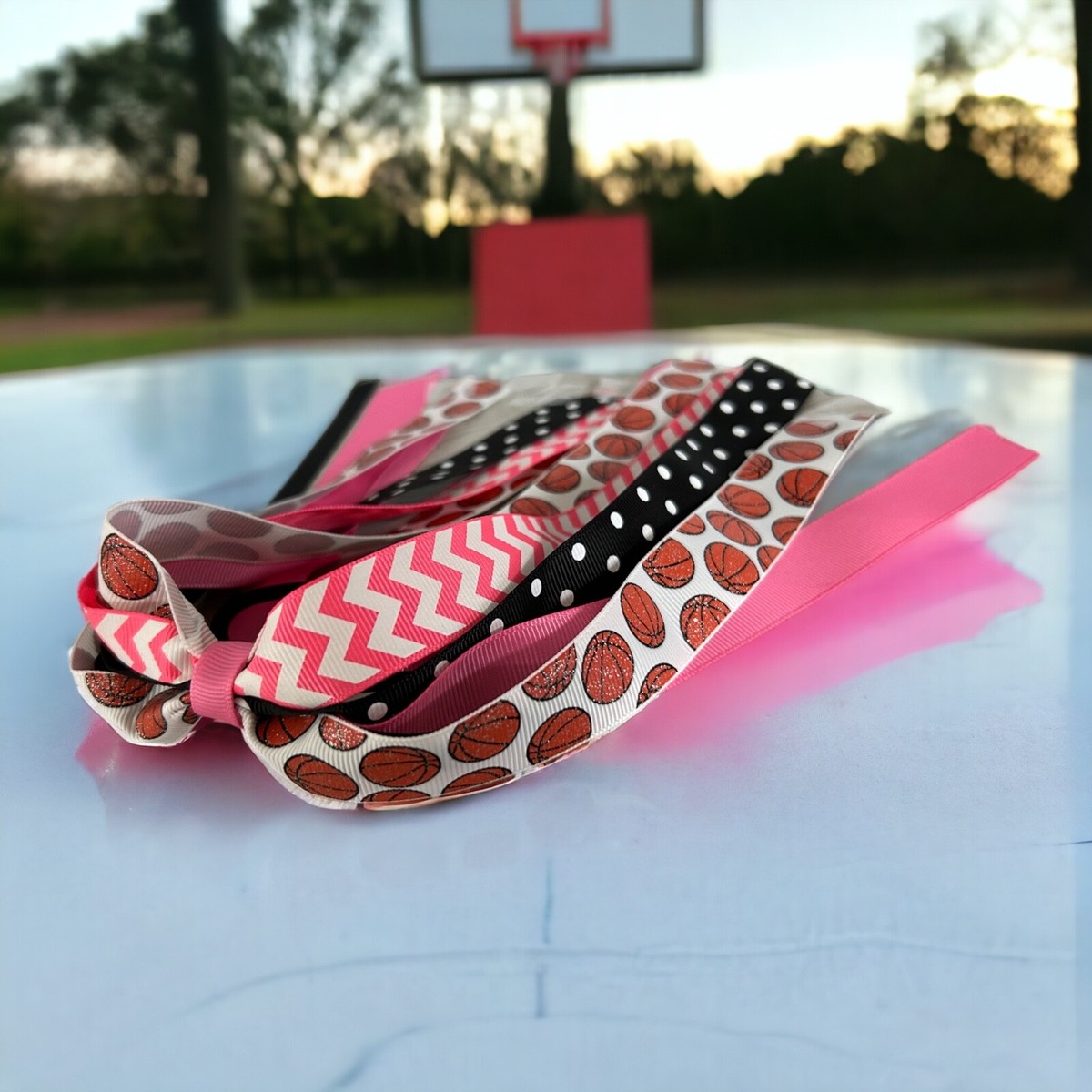 Hair Bows For Girls Basketball Cheerleading Iron On Patches Sports