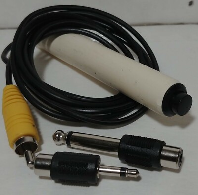 Hand Held PTT SWITCH EASY PUSH 3.5 mm 1/8 1/4 RCA plug momentary ...