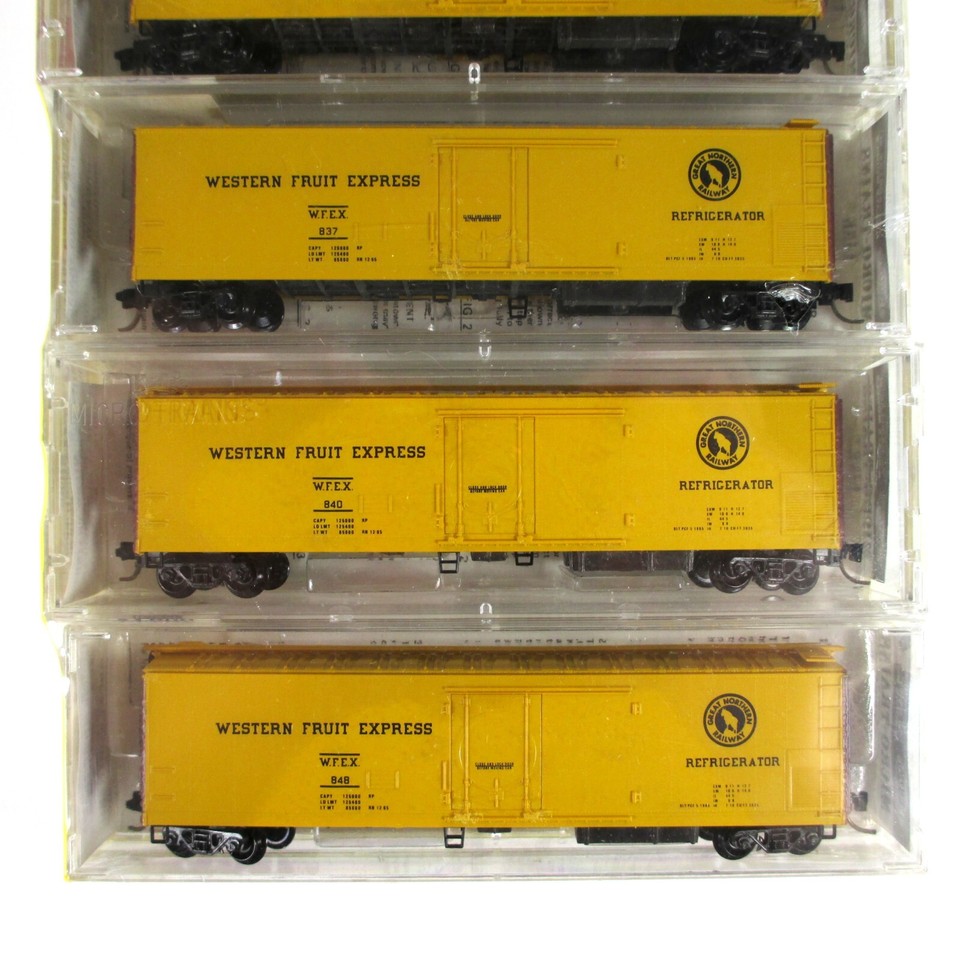 N Scale **GN WESTERN FRUIT EXPRESS** Reefer 6-Pack #1 - Kadee Micro ...