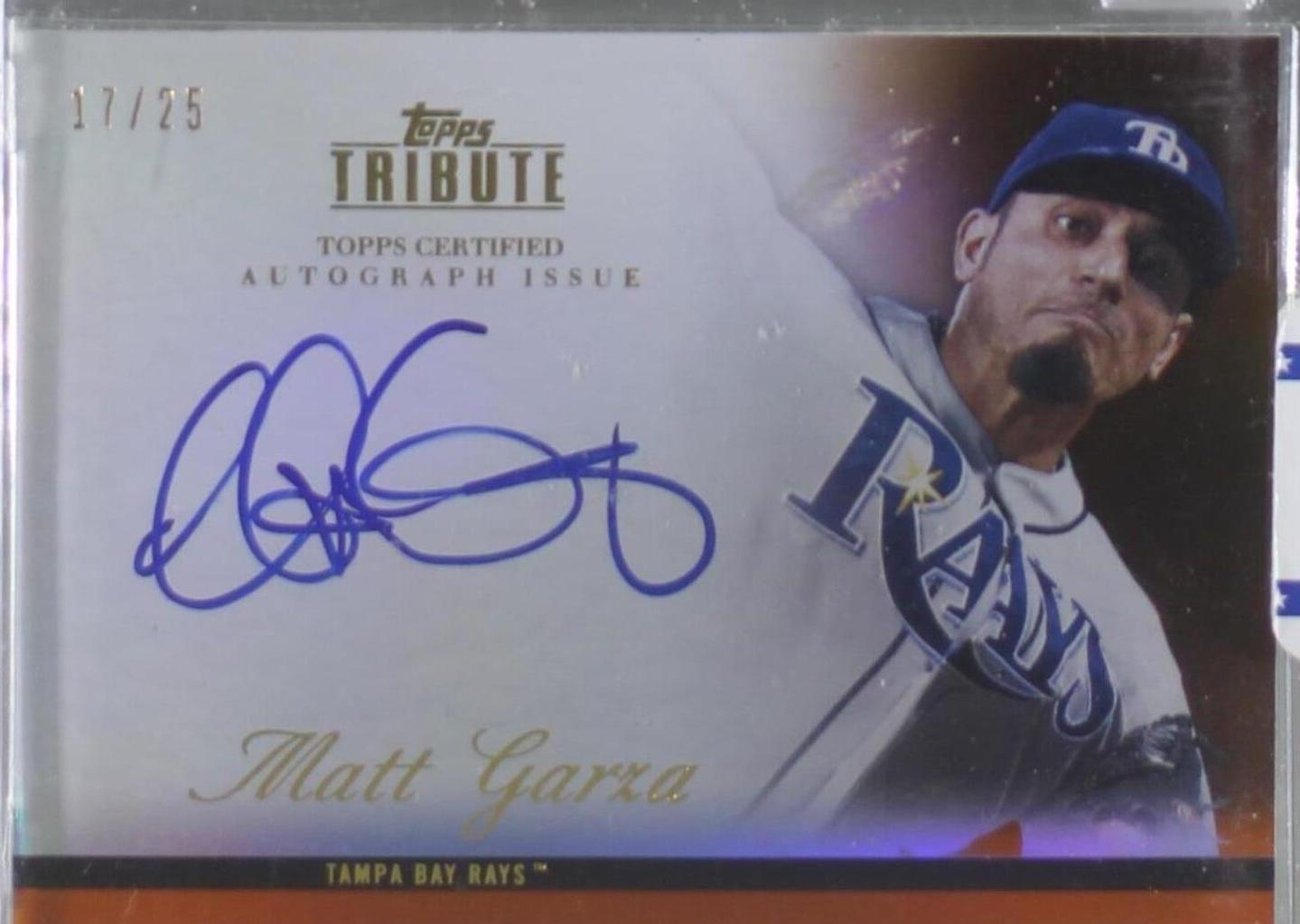 2012 Topps Tribute - Autographs Matt Garza #TA-MG2 Orange /25 (AU) for ...