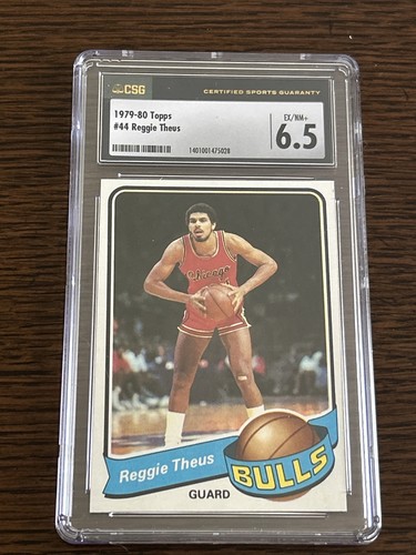 1979-80 TOPPS REGGIE THEUS ROOKIE RC CSG 6.5 EX/NM+ LOW POP 2023 HOF ...