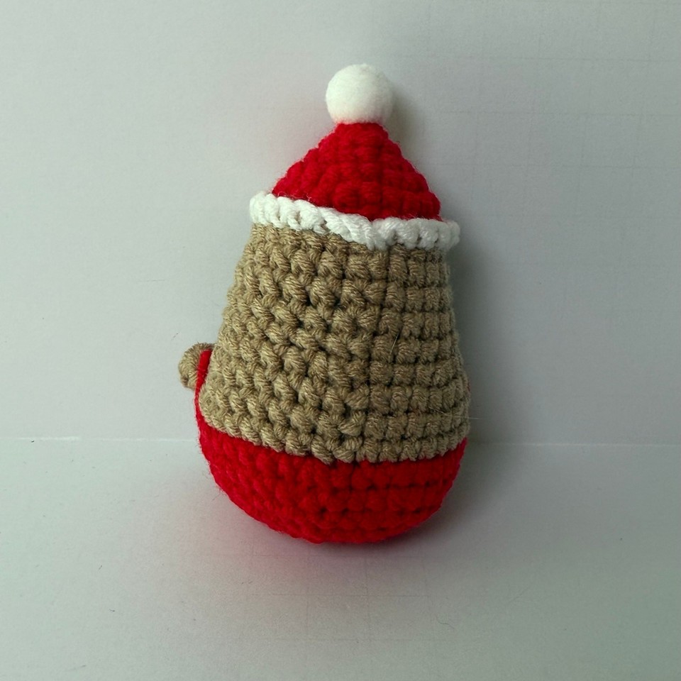 Crochet Santa Potato Plush | Handmade Holiday Positive Affirmation Doll ...