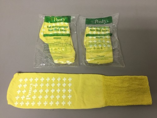 New Posey Fall Management Non Skid Socks 6239LY Size Medium Yellow 2 ...