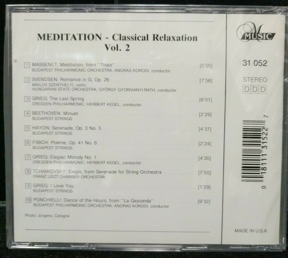 New Sealed Meditation- Classical Relaxation Vol. 2 CD Inventory Lot M16 ...