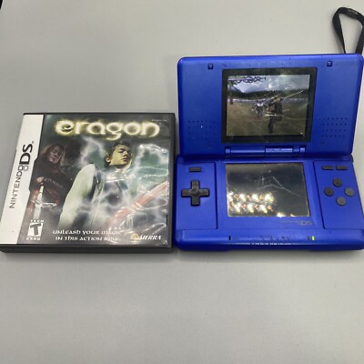 Nintendo DS Console Original NTR-001 Blue Tested Works with Eragon game ...