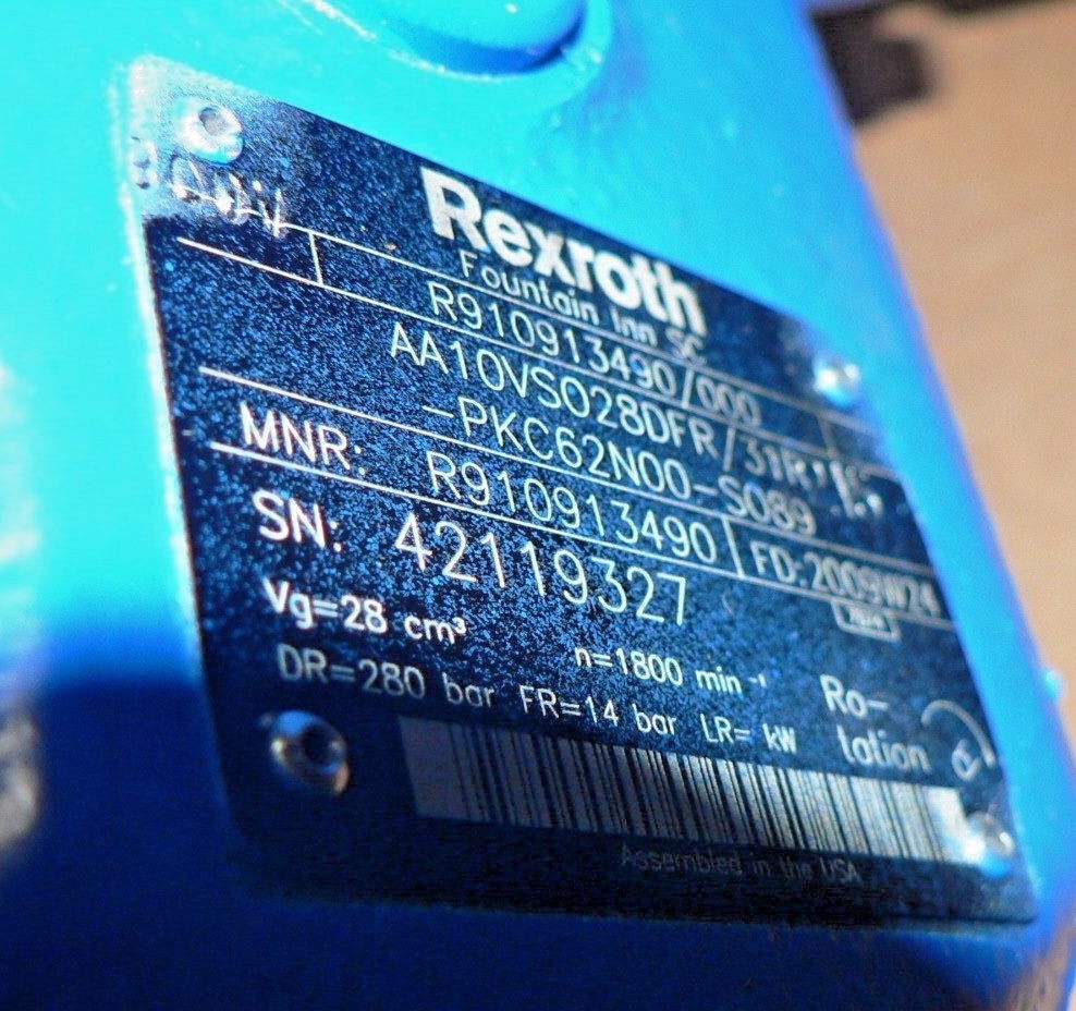 REXROTH HYDRAULIC PUMP AA10VS028DFR/31-RPKC62N00S089 | eBay