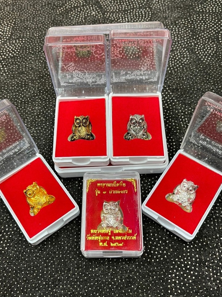 4 Owl Birds Phaya Nok TuetTue LP Chu Wat Thap Chumphon Temple Thai ...