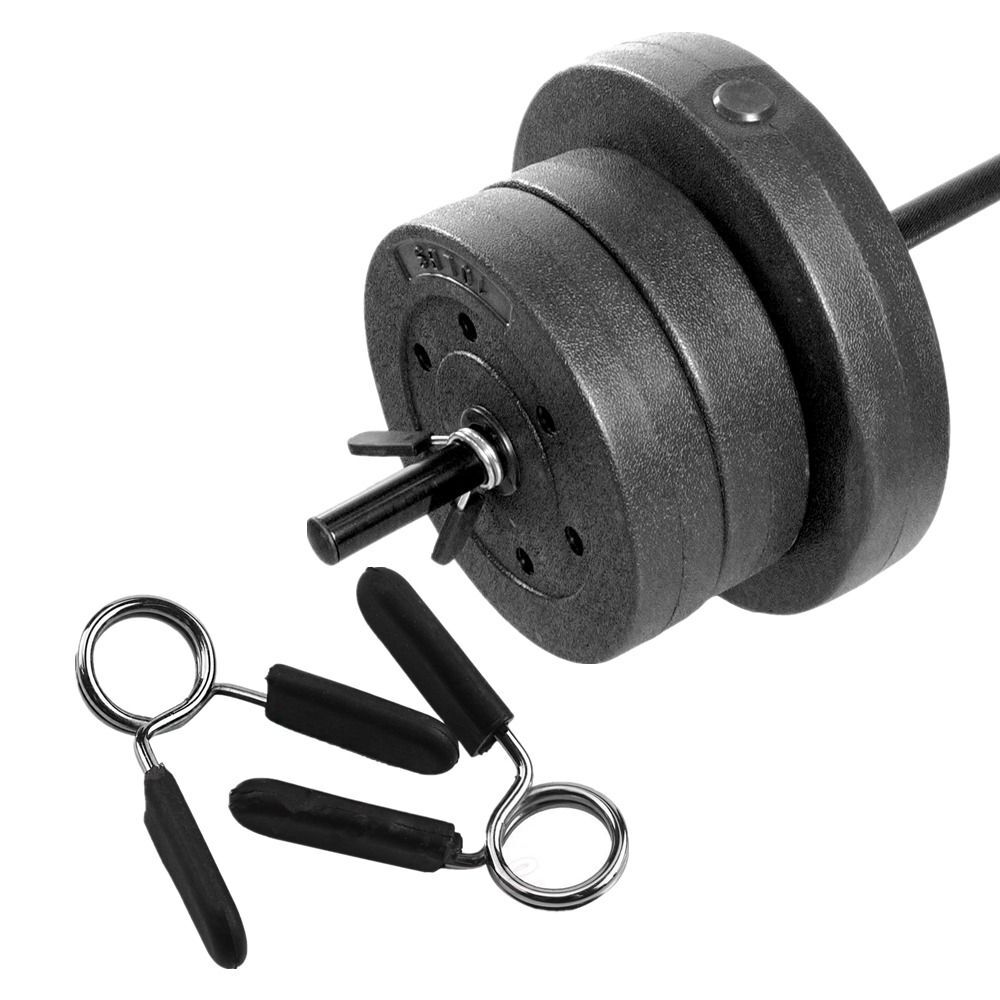 Spring Collar Clips Spring Clamp Collars Weight Bar Dumbbells | eBay