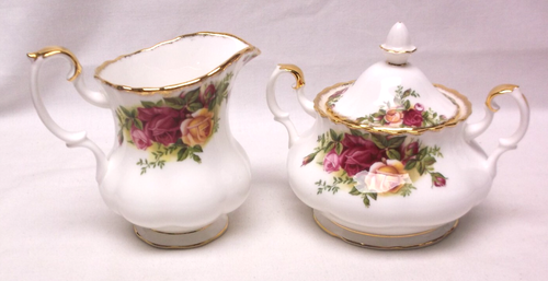 Royal Albert Old Country Roses Creamer and Sugar Bowl | eBay