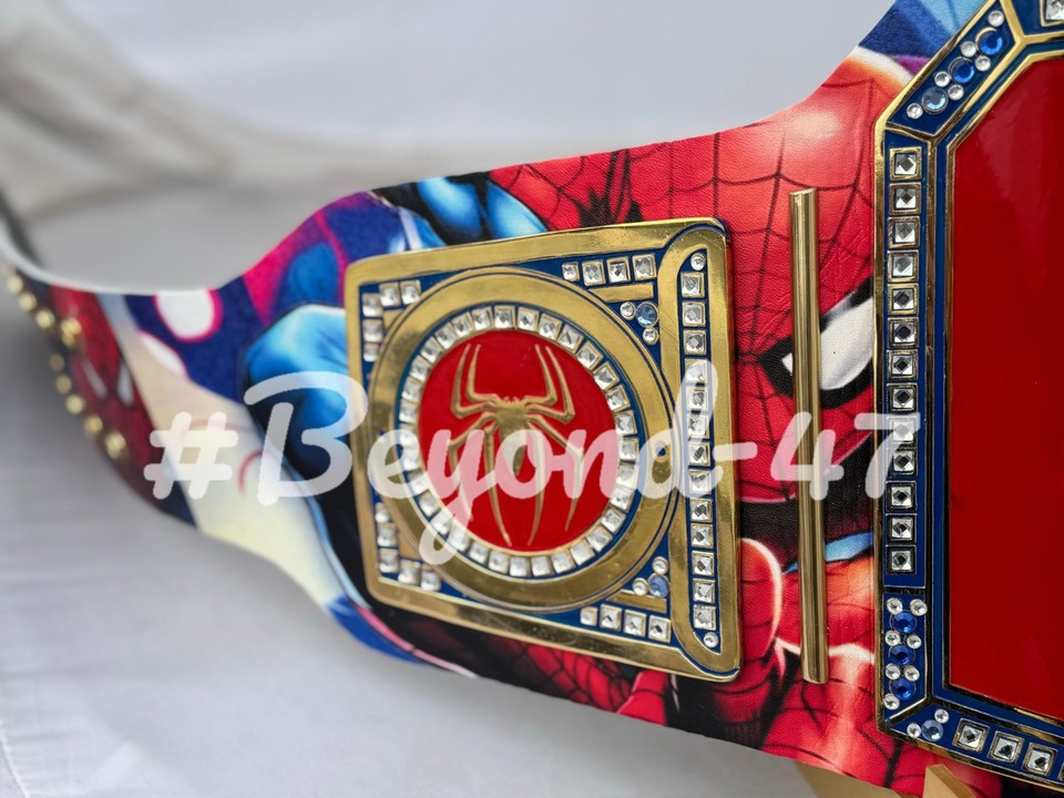 Custom spiderman Wrestling Championship Belt Adult Size Replica 2MM/4MM ...