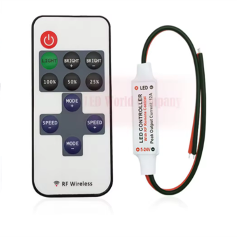 12V Dimmer Controller RF Wireless Remote Switch Controller for LED ...