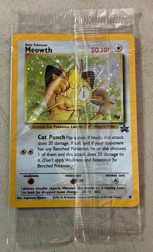 MEOWTH #10 / HOLO 2000 POKEMON PROMO BLACK STAR - NM OR BETTER CARD | eBay