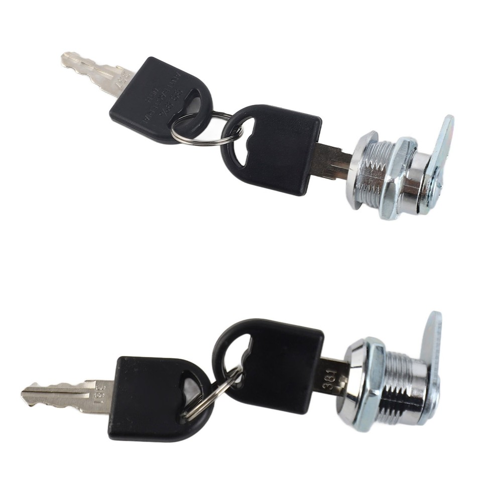2pcs Cylinder Cam Lock Anti Security Hardware With 4 Keys For Tool Box ...