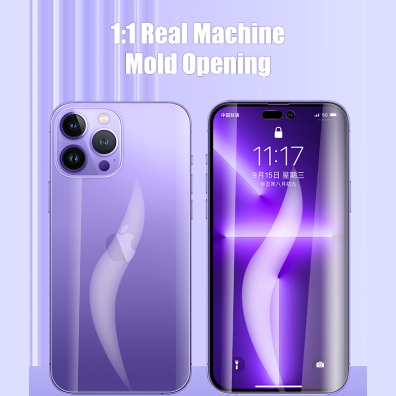 Anti Fingerprint Hydrogel Film Guard For iPhone 15 Pro Max 12 14 13 XR ...