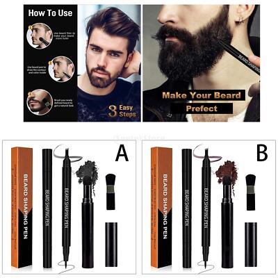 Beard Pencil Filler Beard Pen Kit Barber Pencil 4 Tip Beard Filler Pen ...