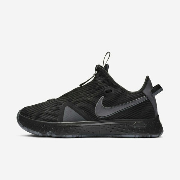 Size 12 - Nike PG 4 Triple Black for sale online | eBay