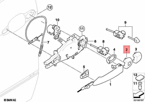 Genuine BMW Hybrid M3 X1 X3 X4 M X5 Cover Lock Cylinder Primed Left ...
