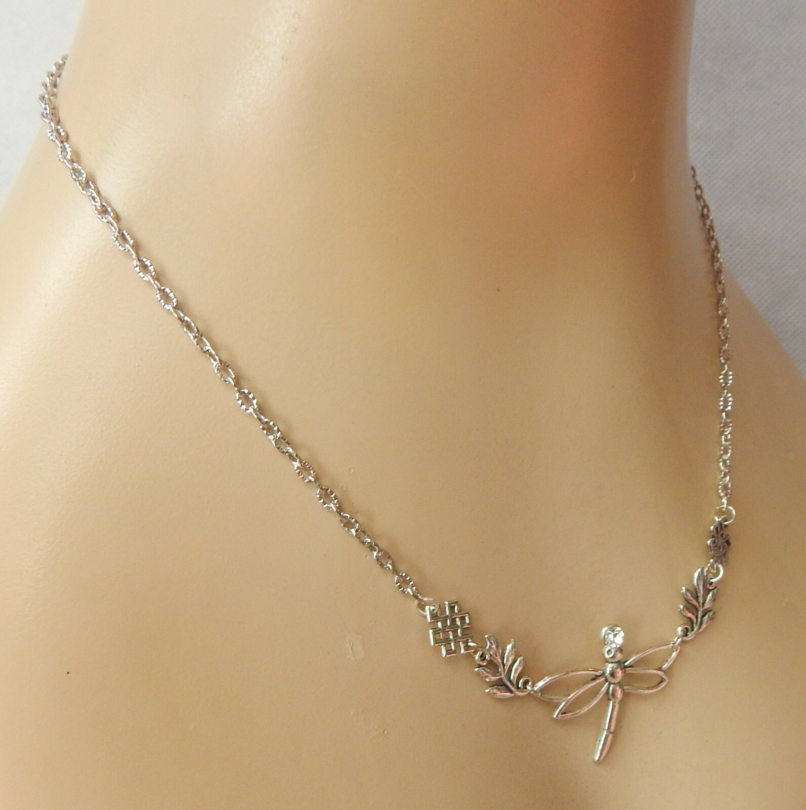 Dragonfly Necklace Pendant Silver Jewelry Handmade NEW Cottage Core ...