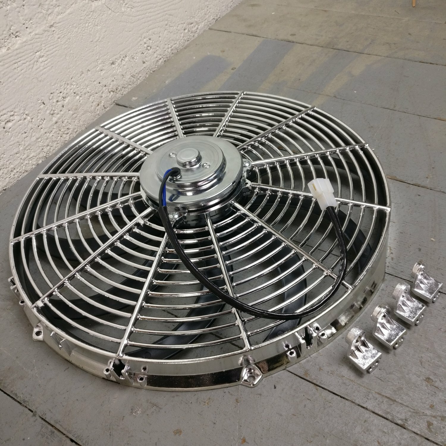 1967 Ford Anglia 16 Inch Chrome Radiator Fan skinny | National ...