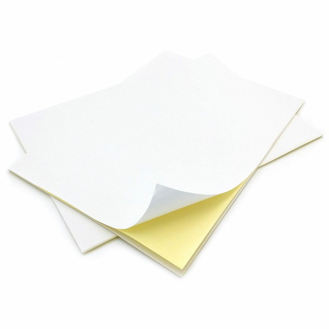 A4 Sticker Paper for Home Printer Multi Purpose Label White MATT Self ...