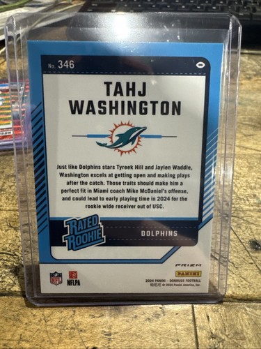 2024 Donruss Optic Tahj Washington Rated Rookie Red Wave Prizm Holo ...