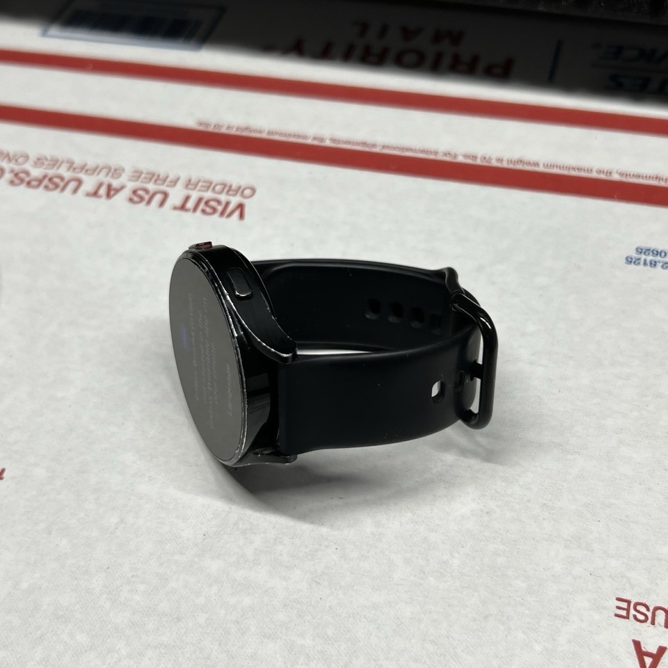 Samsung Galaxy Watch 4 44mm Black Aluminum Case SM-R870 GPS Smartwatch ...