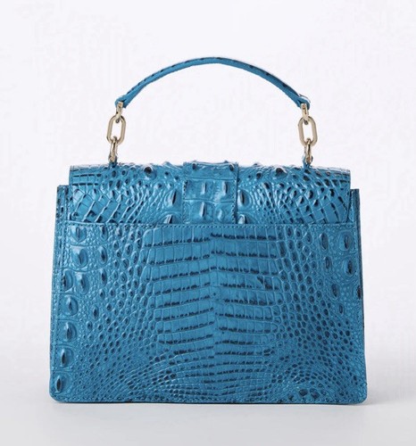 Brahmin Small Hallie Vibrant Azure Melbourne Blue Leather Satchel ...