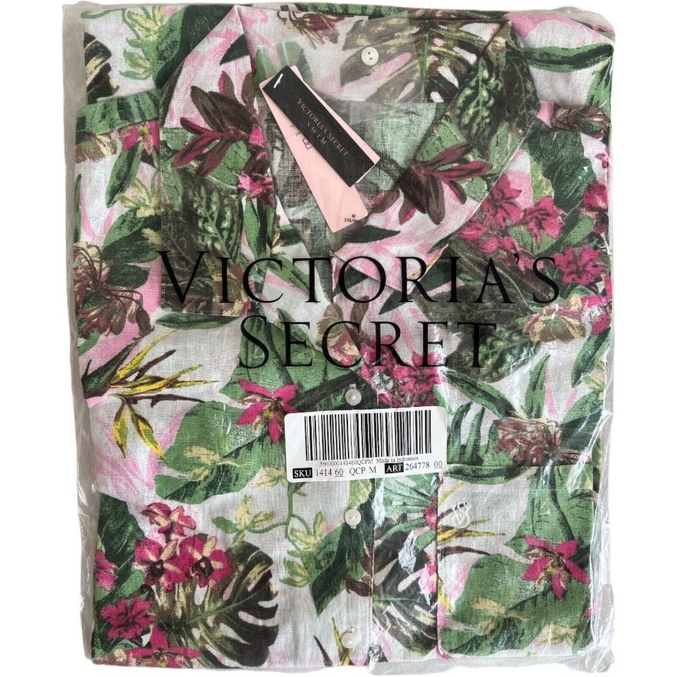 VICTORIA'S SECRET Cover-Up Romper (M) and Matching Slippers Set (7/8 ...